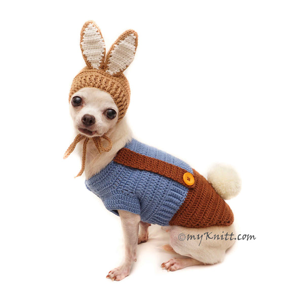 Peter Rabbit Pet Costume, Rabbit Bunny Dog Costume Dog Hat DF149 Mykni ...