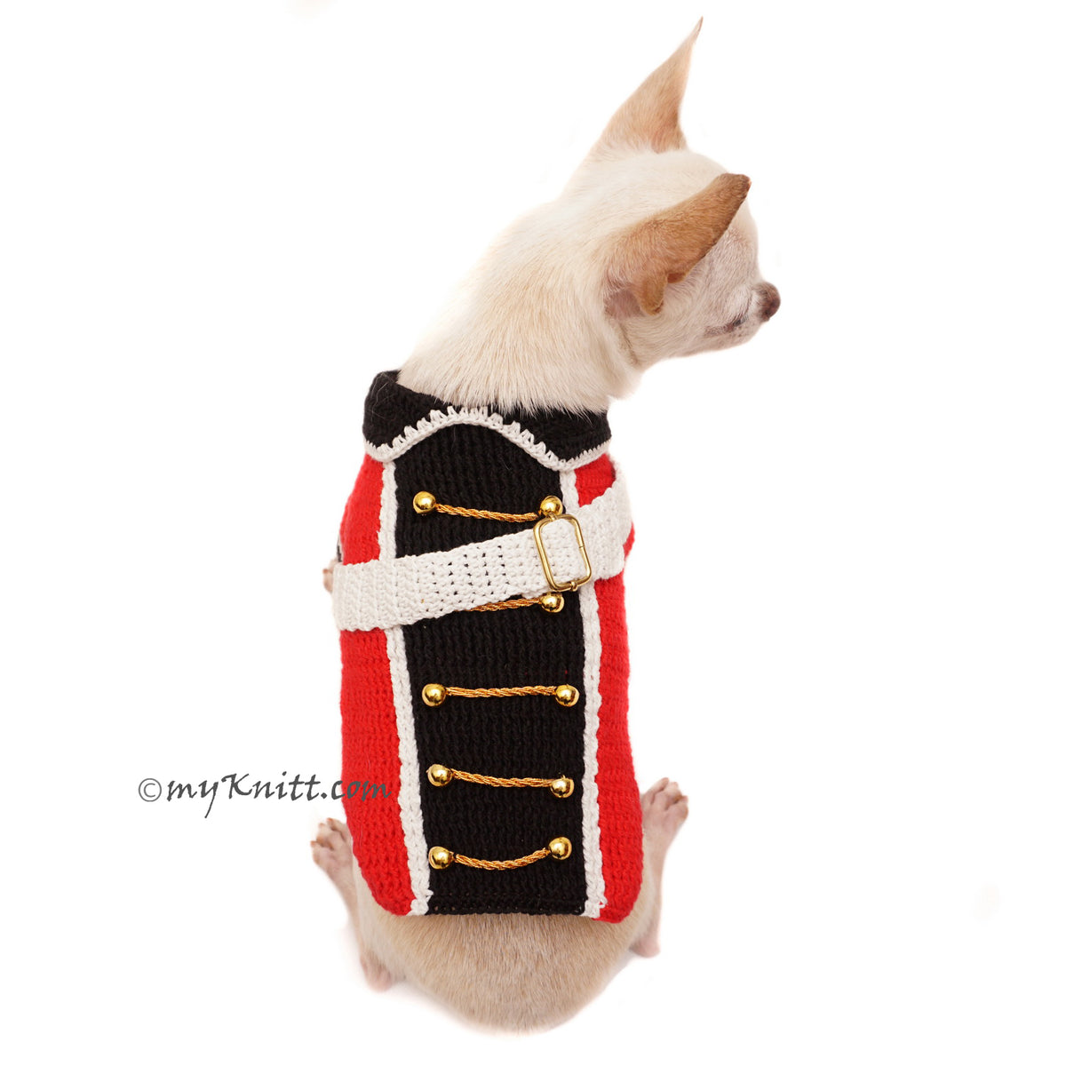 British Red Coat Army Dog Costume Halloween DF98| myknitt