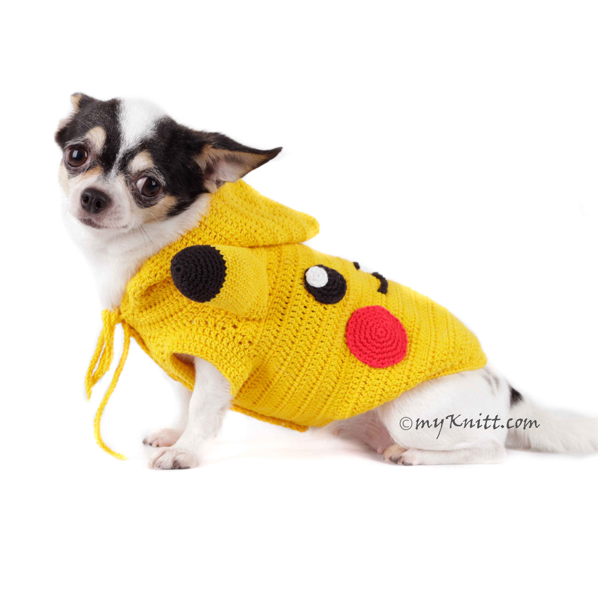 Pikachu Dog Hoodie Pokemon Go Pet Costume for Halloween DK784 by ...